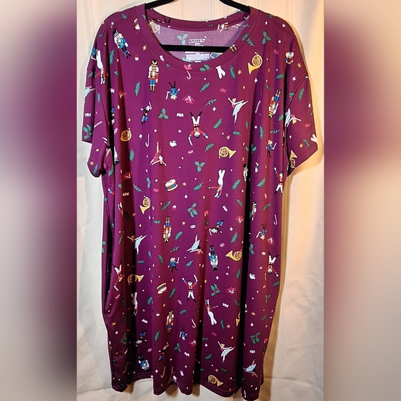Joyspun | Intimates & Sleepwear | Joyspun Purple Patterned Nightdown ...